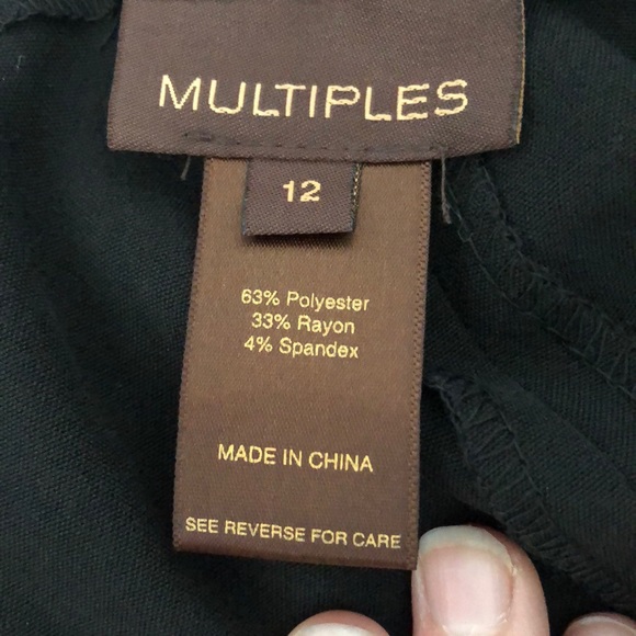 Multiples | Pants & Jumpsuits | Multiples Black Trouser | Poshmark